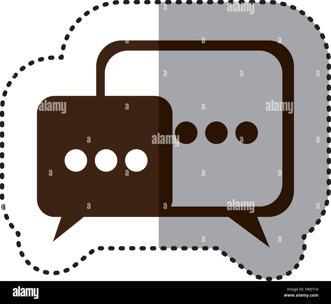 Conversation messages thought icon hi-res stock photography and images ...