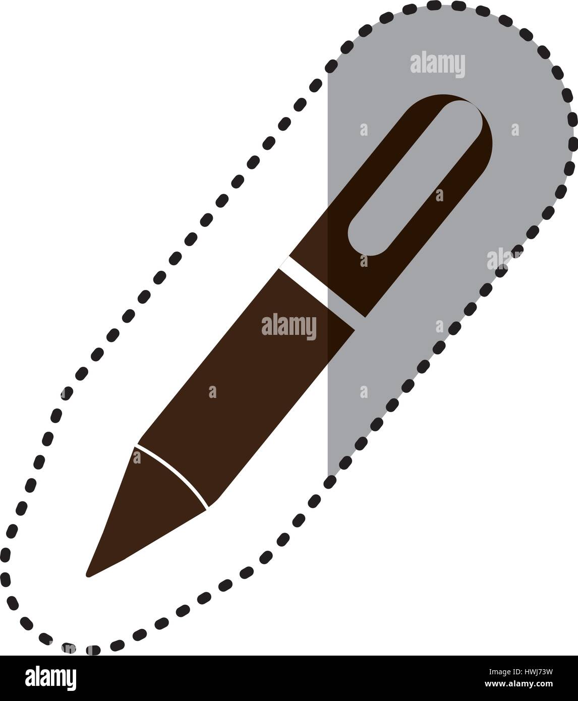 brown metal classic pen icon Stock Vector Image & Art - Alamy