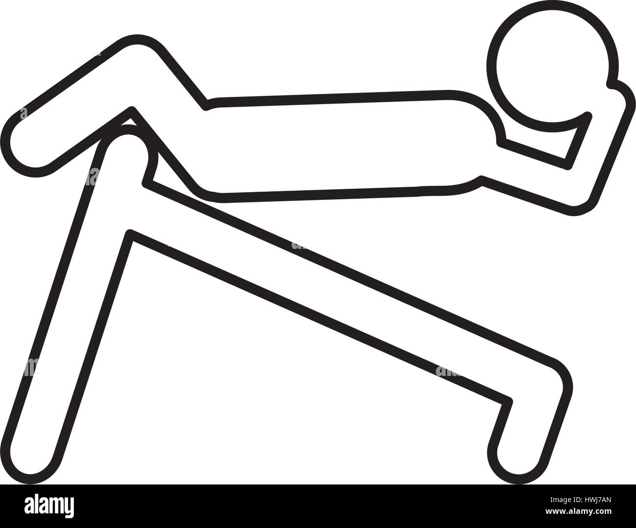 person do exercise gym Stock Vector Image & Art - Alamy