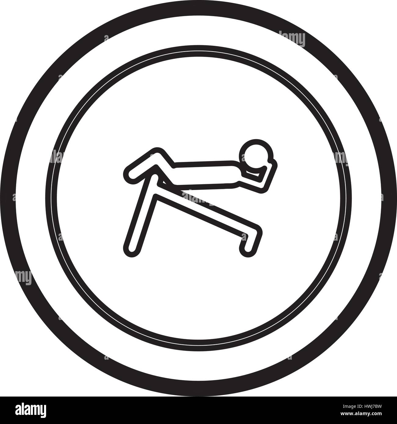 symbol person do exercise gym Stock Vector Image & Art - Alamy
