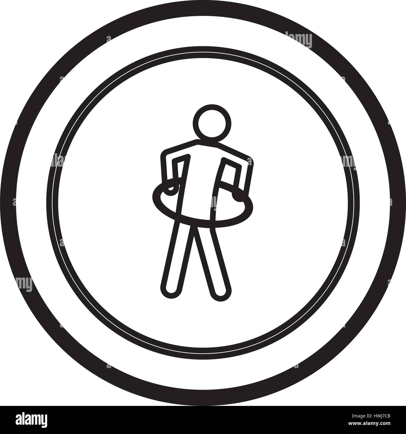 symbol person do exercise gym Stock Vector Image & Art - Alamy