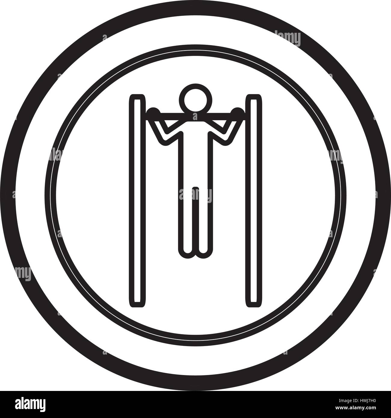 symbol person do exercise gym Stock Vector Image & Art - Alamy