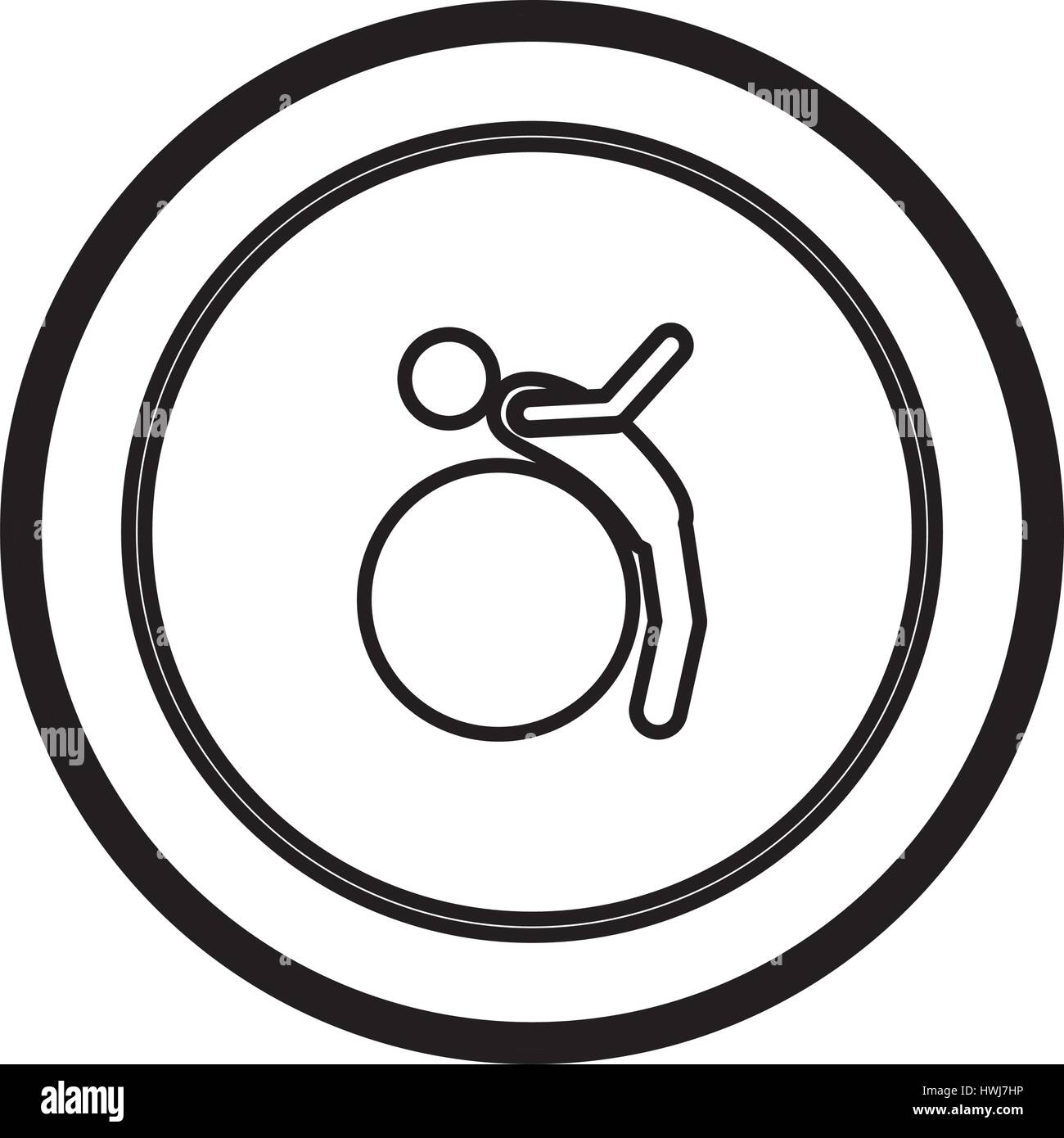 symbol person do exercise gym Stock Vector Image & Art - Alamy