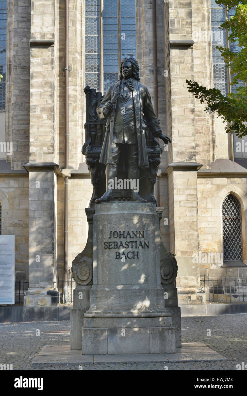 Denkmal, Johann Sebastian Bach, Thomaskirche, Thomaskirchhof, Leipzig ...
