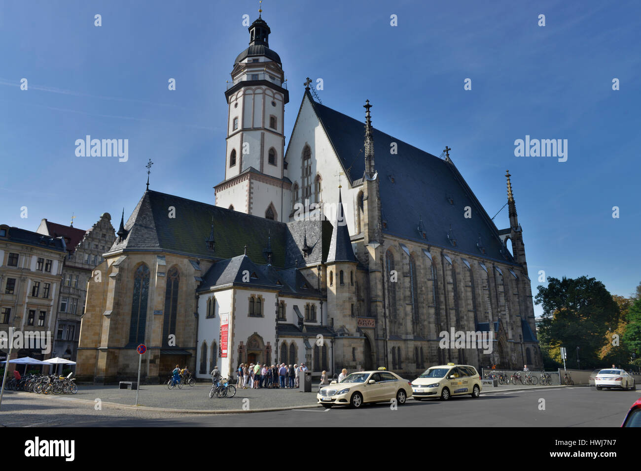 Thomaskirche, Thomaskirchhof, Leipzig, Sachsen, Deutschland Stock Photo ...