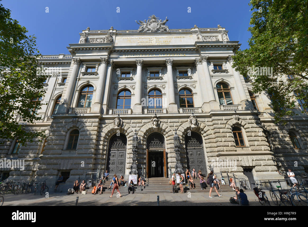 University library bibliotheca albertina leipzig hi-res stock ...