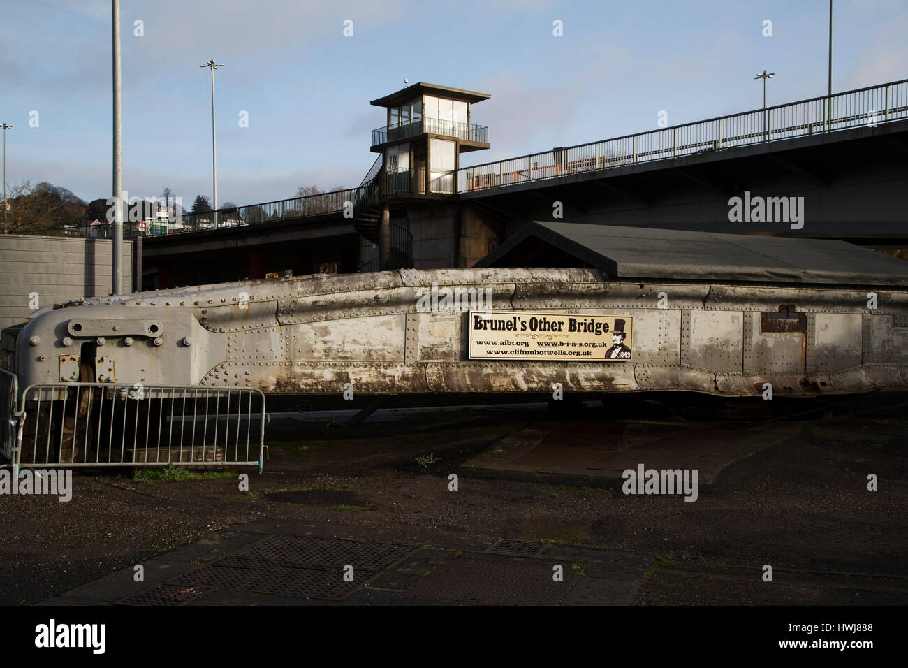 Isambard Kingdom Brunel's Swivel Bridge in Bristol, England. The bridge ...