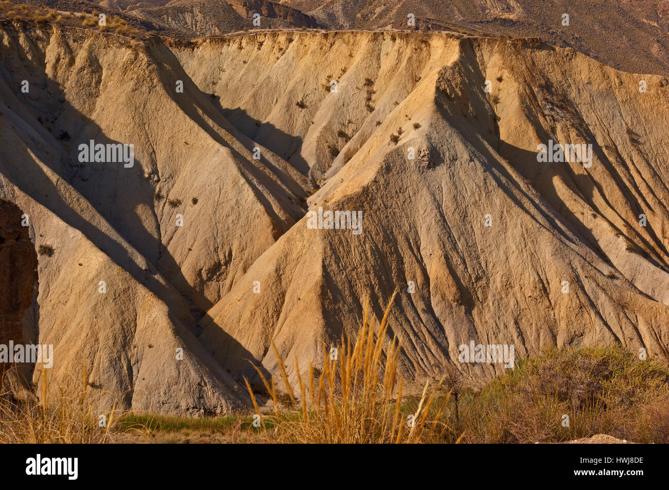 Tabernas Desert, Natural Park, Tabernas, Almeria Province, Andalusia ...