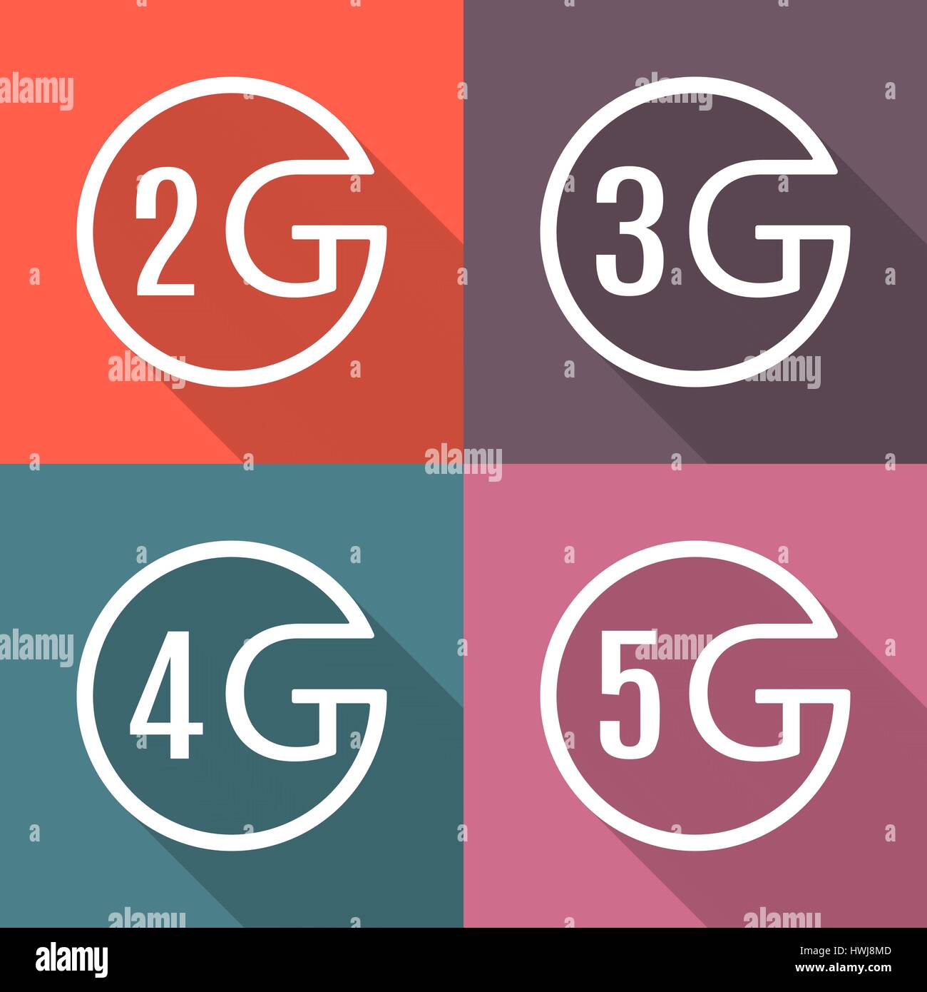 Two generations technology Stock Vector Images - Alamy