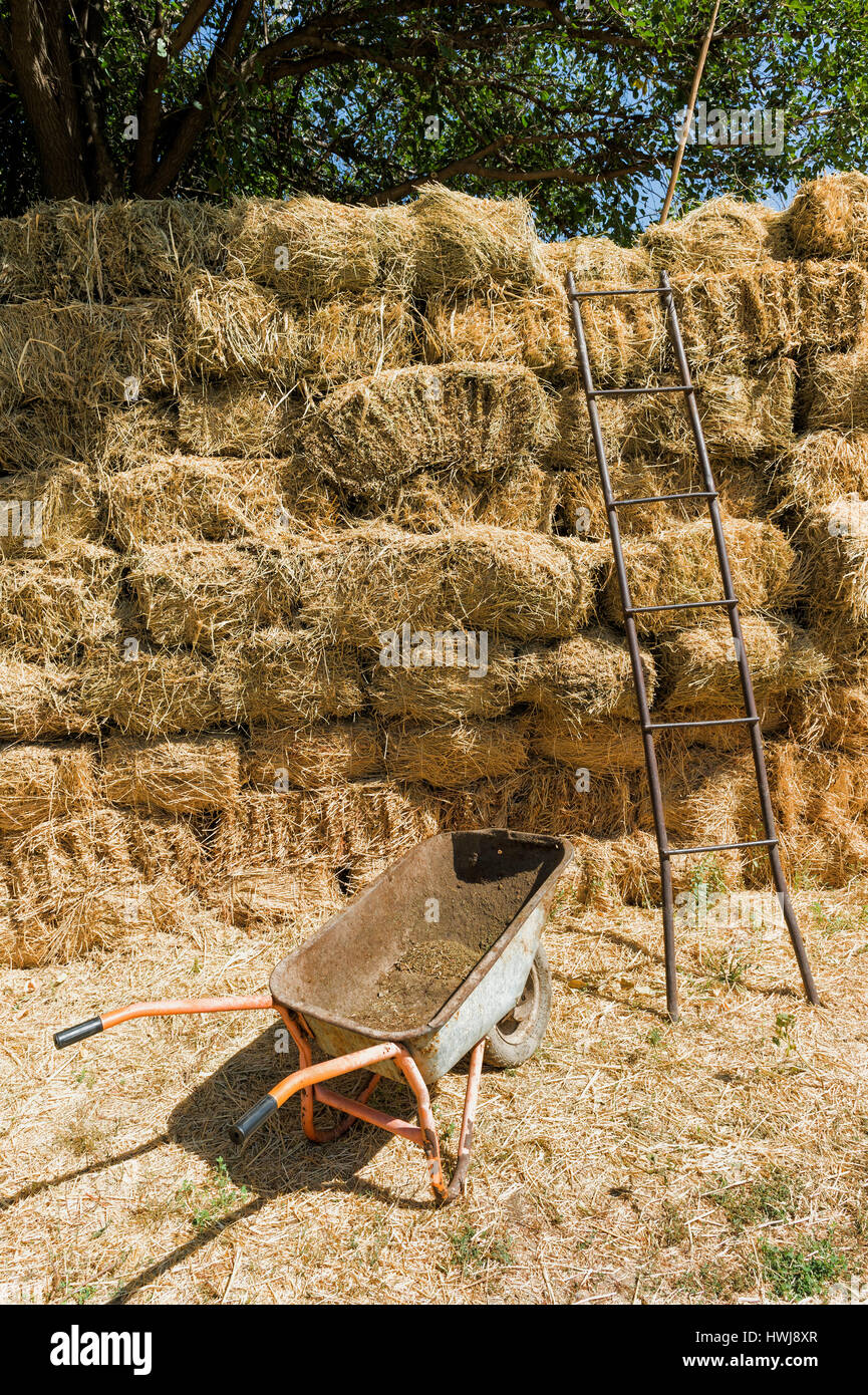 Upright wheelbarrows hi-res stock photography and images - Alamy