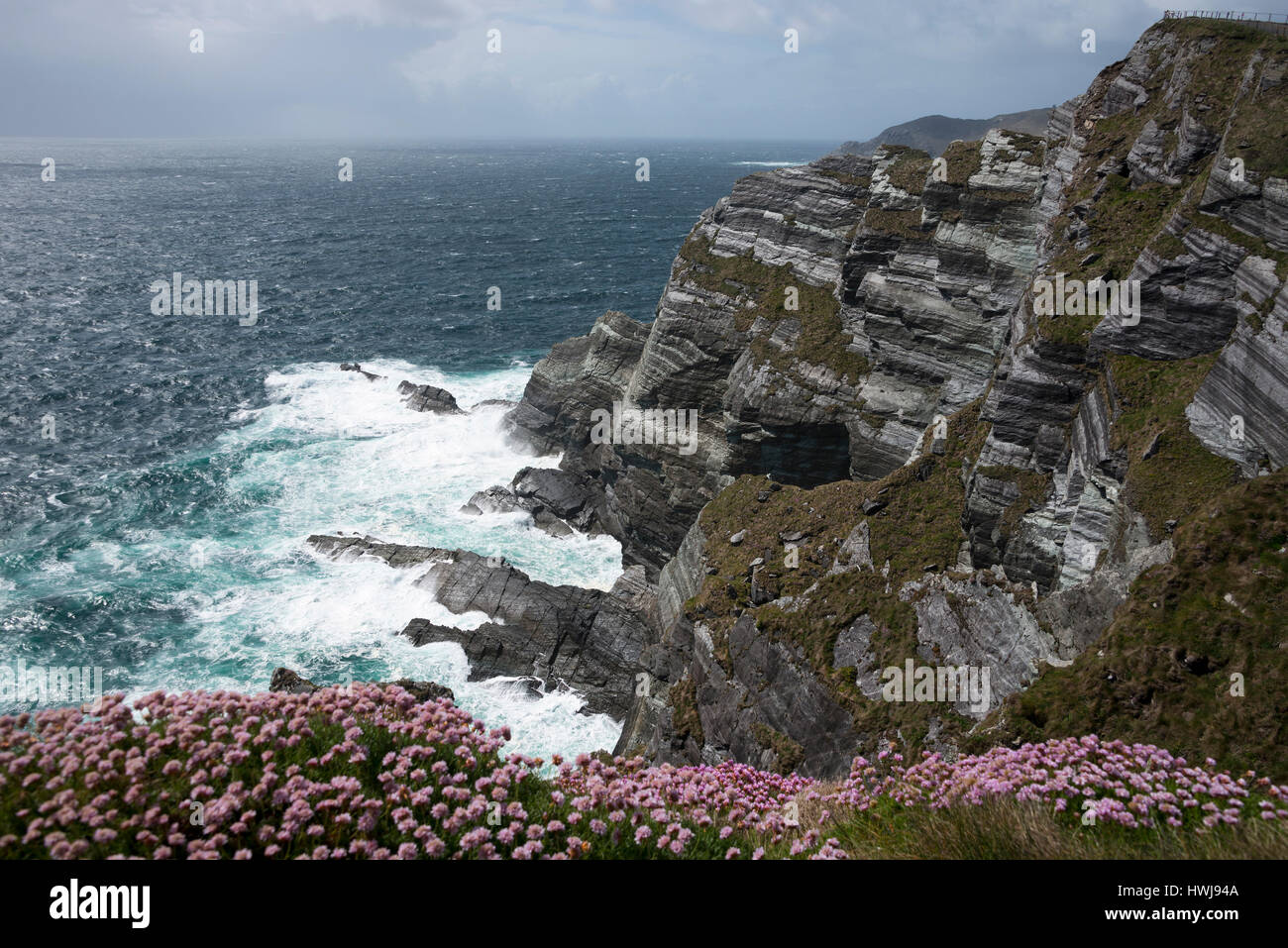 Kerry Cliffs, Portmagee, The Skellig Ring, Ireland Stock Photo - Alamy