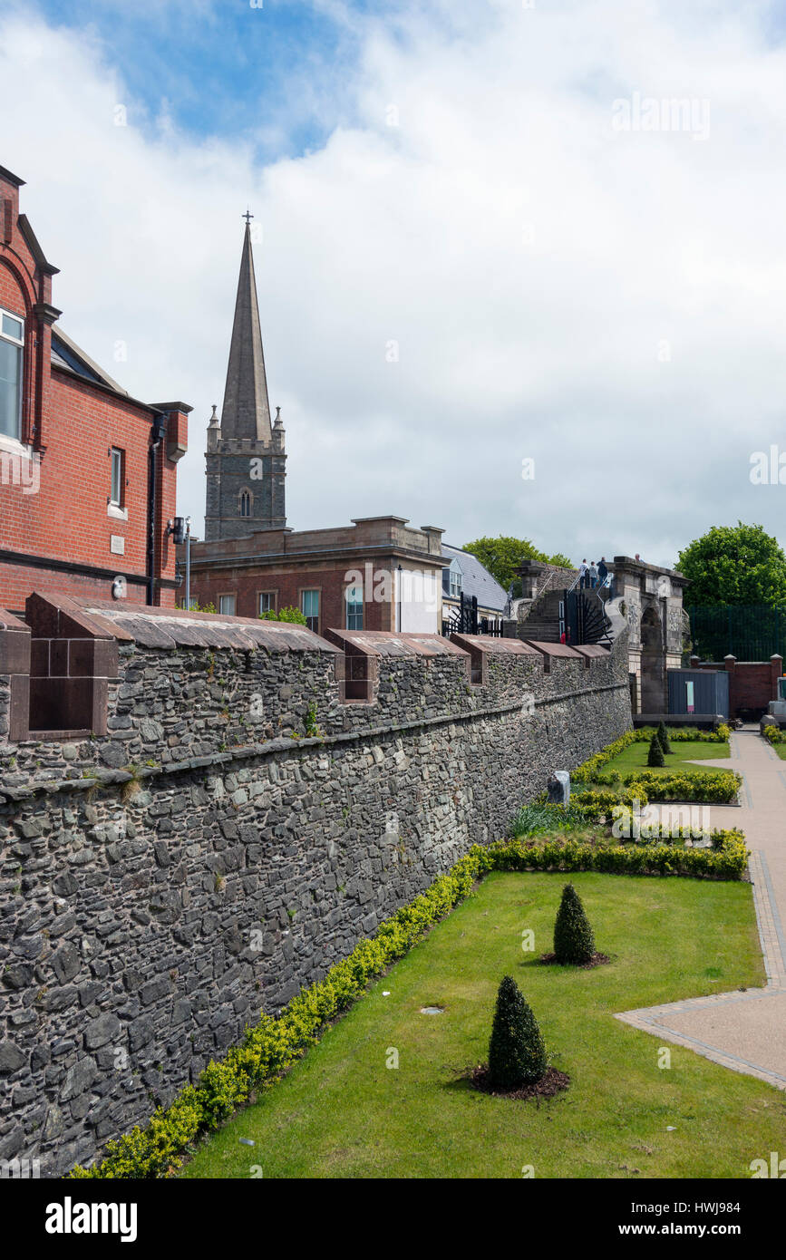 City Walls, Derry, Londonderry, Northern Ireland, Great Britain Stock ...