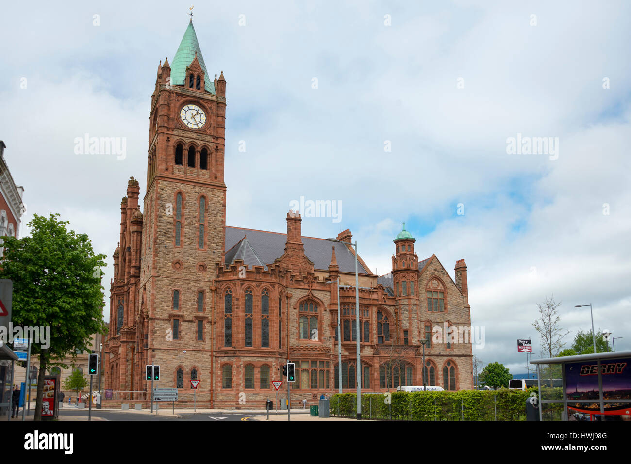 Guildhall, Town hall, Derry, Londonderry, Northern Ireland, Great ...