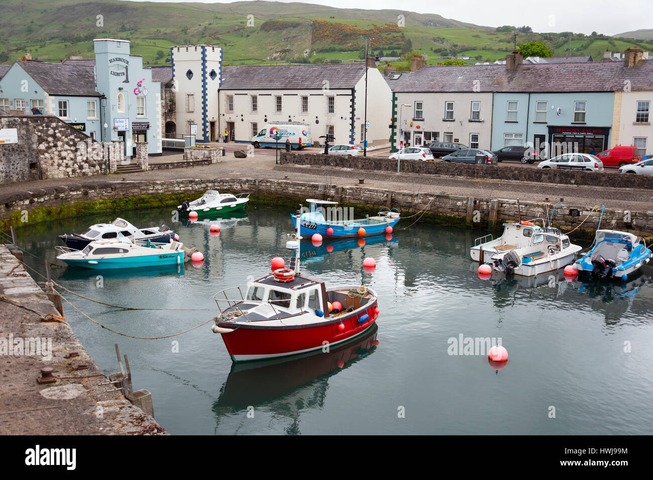 Carnlough harbour hi-res stock photography and images - Alamy