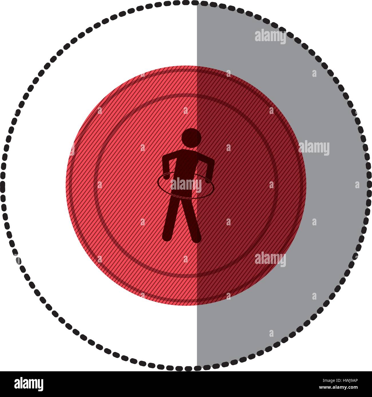 pink symbol person do exercise gym Stock Vector Image & Art - Alamy