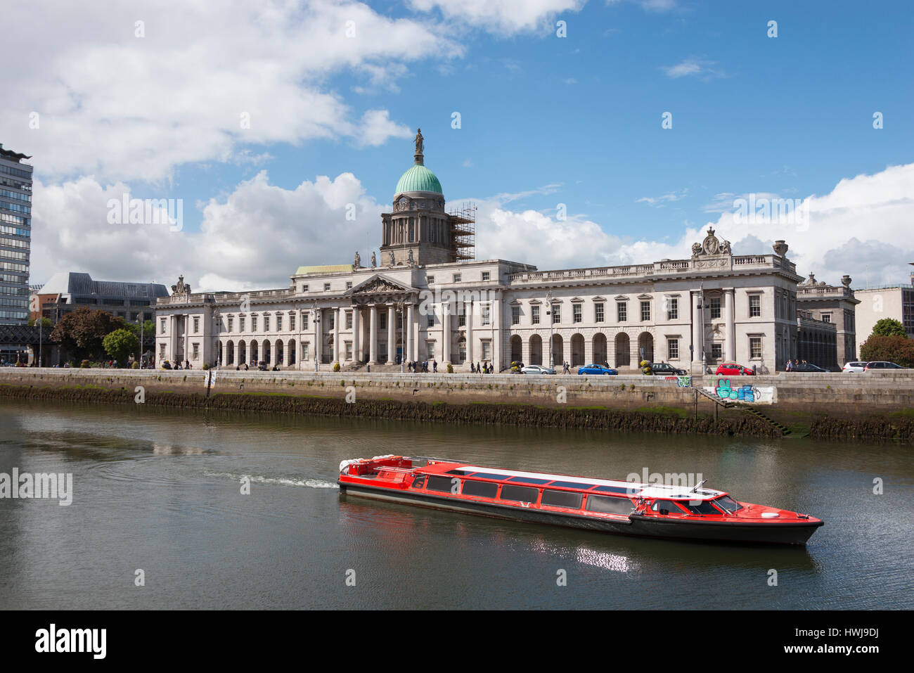 Custom House, River Liffey, Docklands, Dublin, County Dublin, Ireland ...