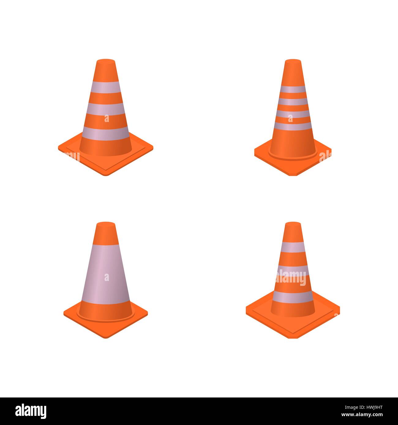 Conical cone Stock Vector Images - Alamy