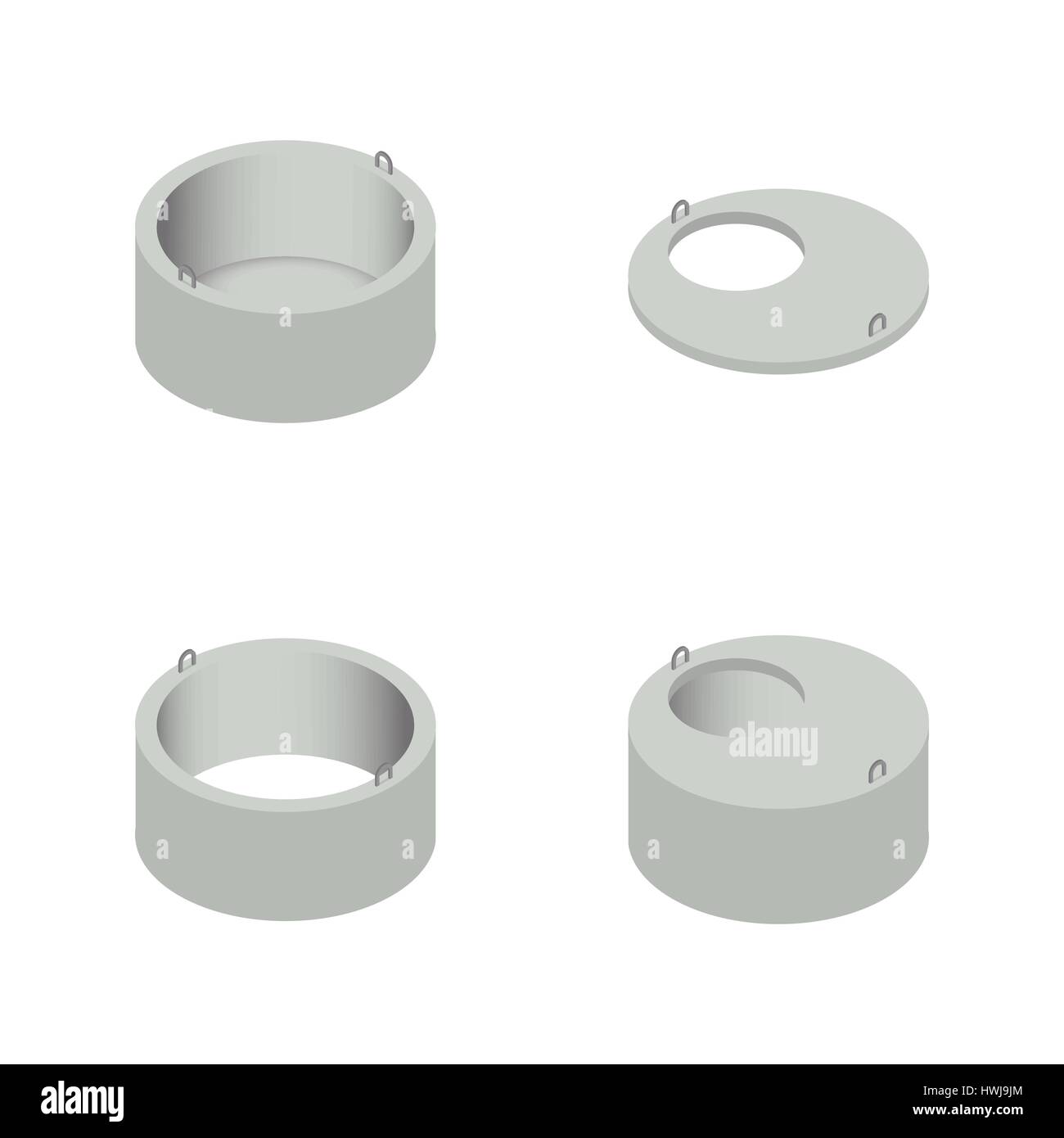 Round culvert Stock Vector Images - Alamy