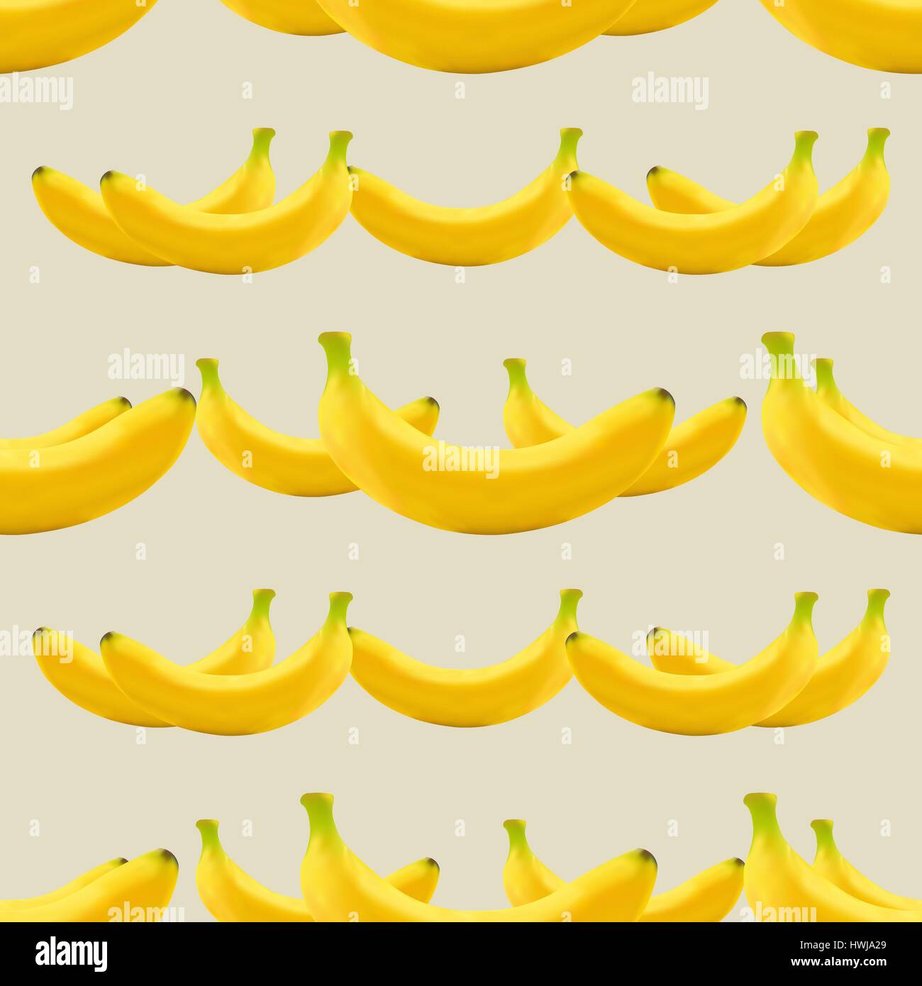 Seamless fruit background, repeating texture with set of photorealistic ...