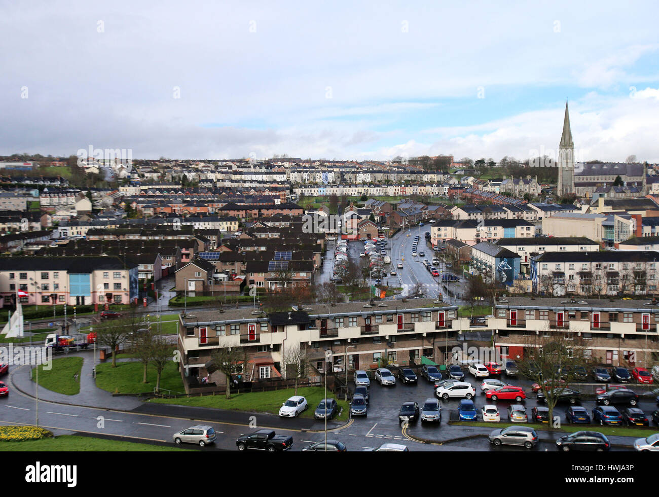 A general view of the bogside area of Londonderry after the death of ...