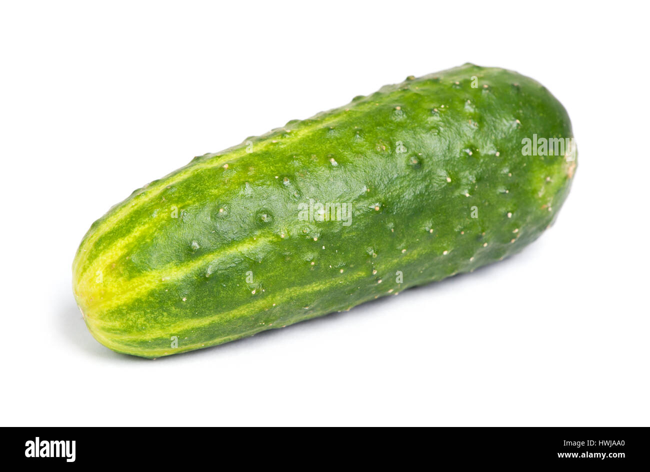 One cucumber isolated on white background Stock Photo - Alamy