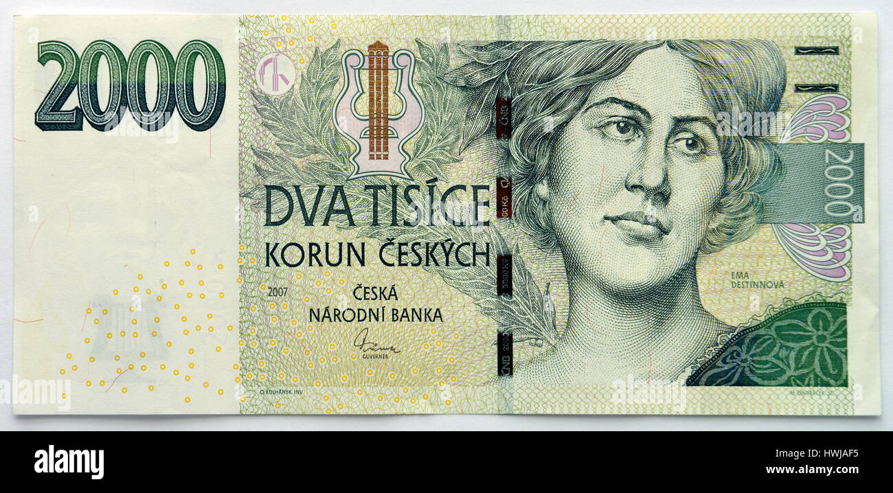 Czechia banknote hi-res stock photography and images - Alamy
