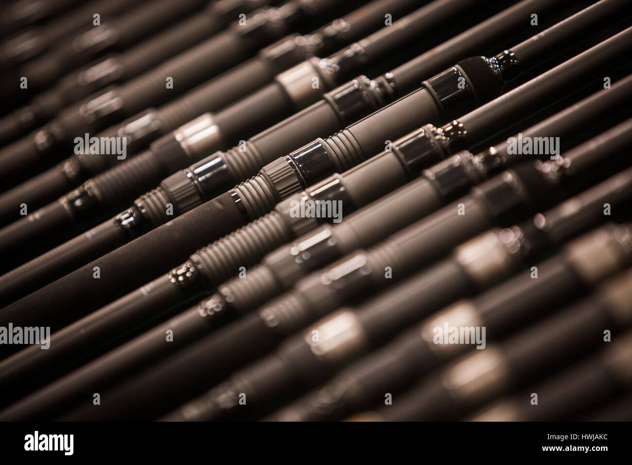 Multiple fishing rods hi-res stock photography and images - Alamy