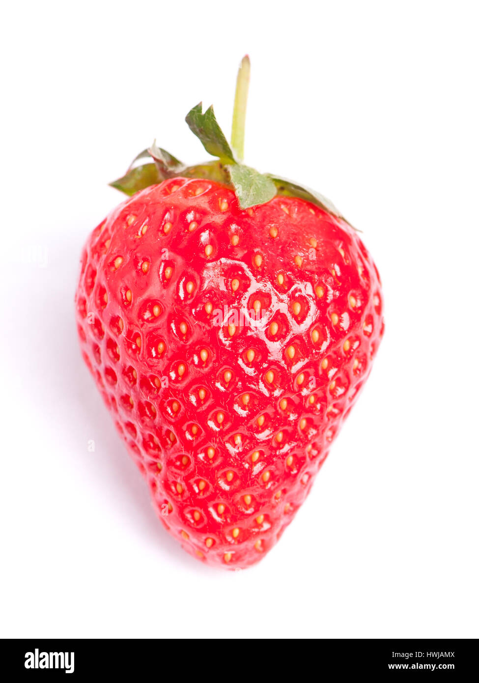 Red berry strawberry isolated on white background Stock Photo - Alamy
