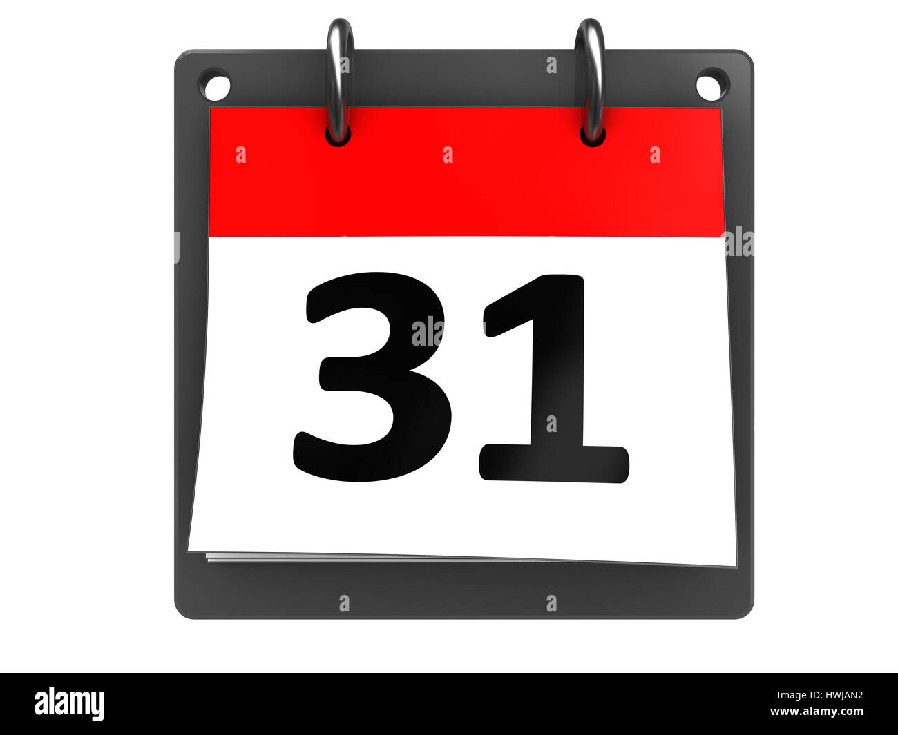 3d illustration of generic caledar isolated over white background Stock ...