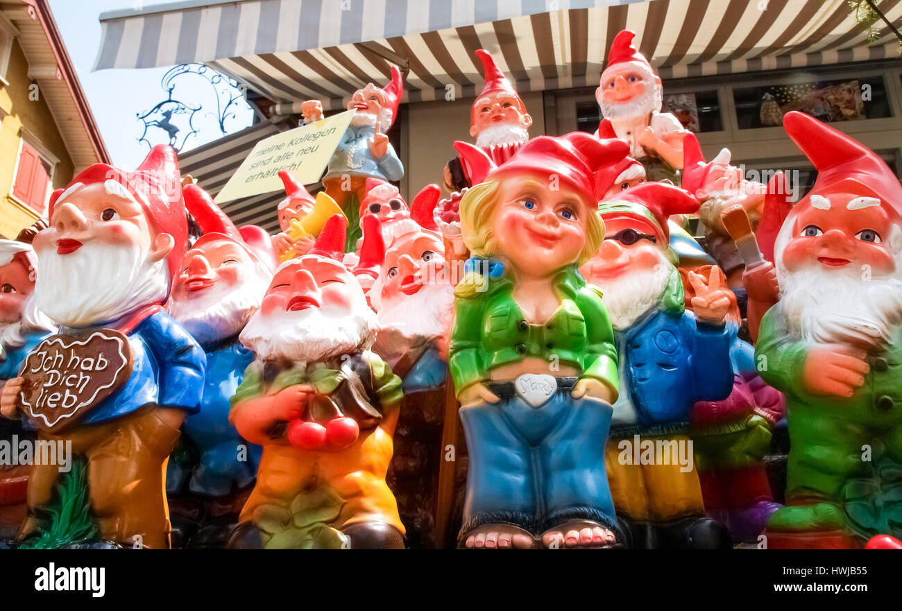 Appenzell, Switzerland - Juli 07, 2015: Garden dwarf represented ...