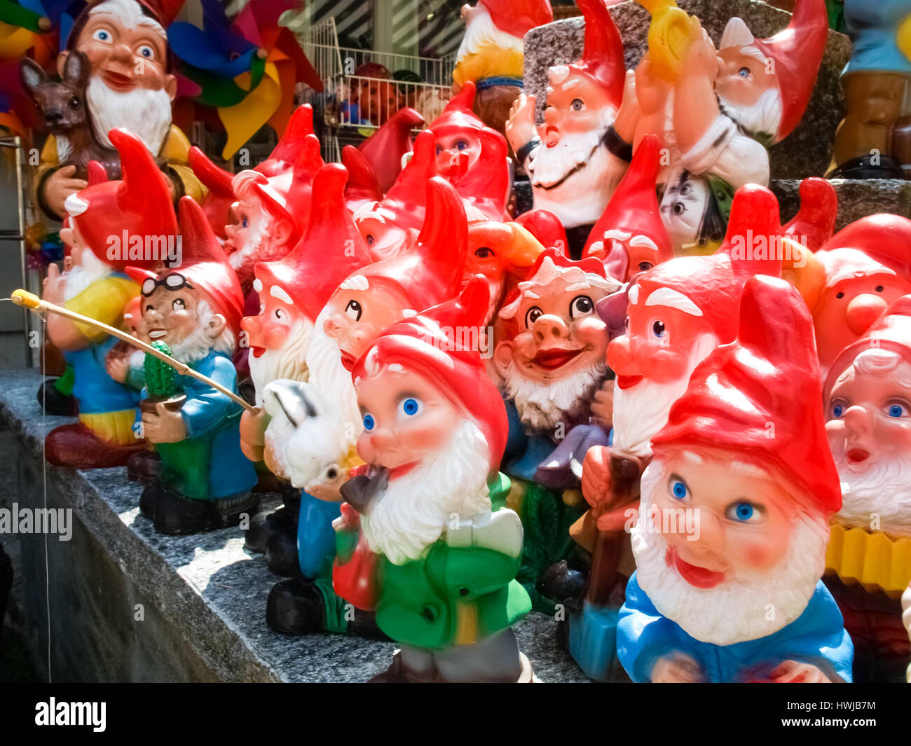 Appenzell, Switzerland - Juli 07, 2015: Garden dwarf represented ...