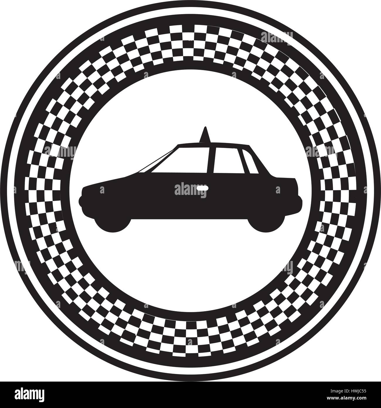 emblem taxi side car icon Stock Vector Image & Art - Alamy