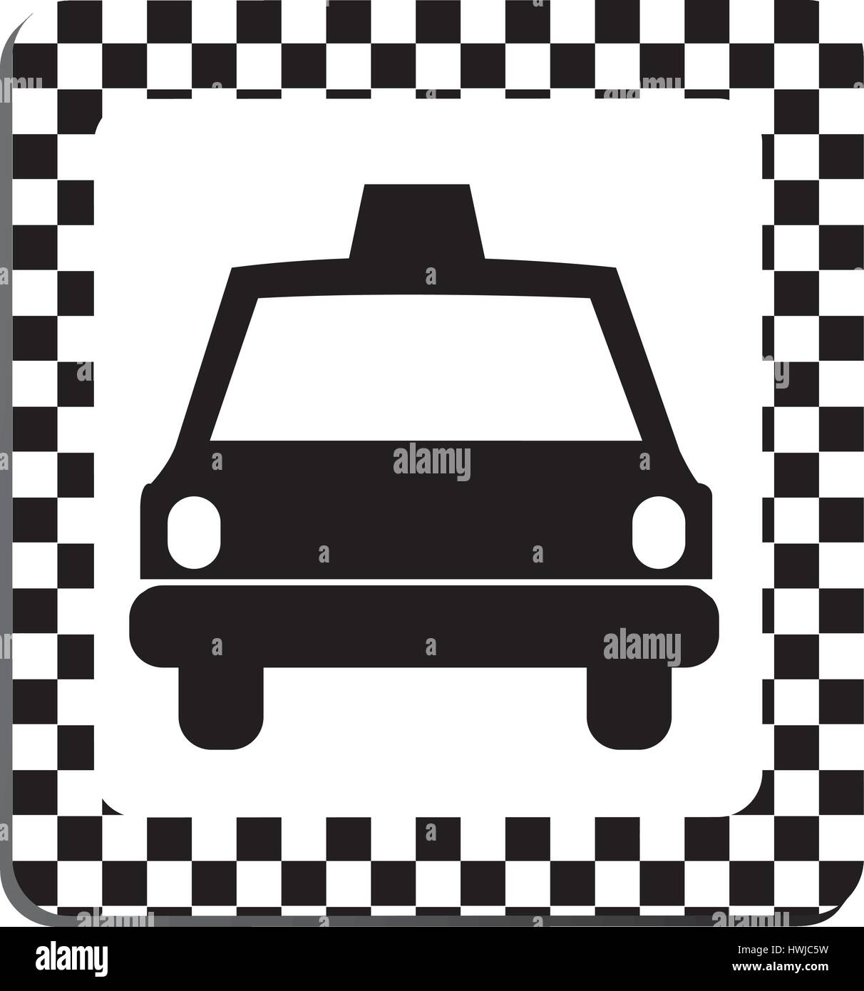 border taxi front car icon Stock Vector Image & Art - Alamy
