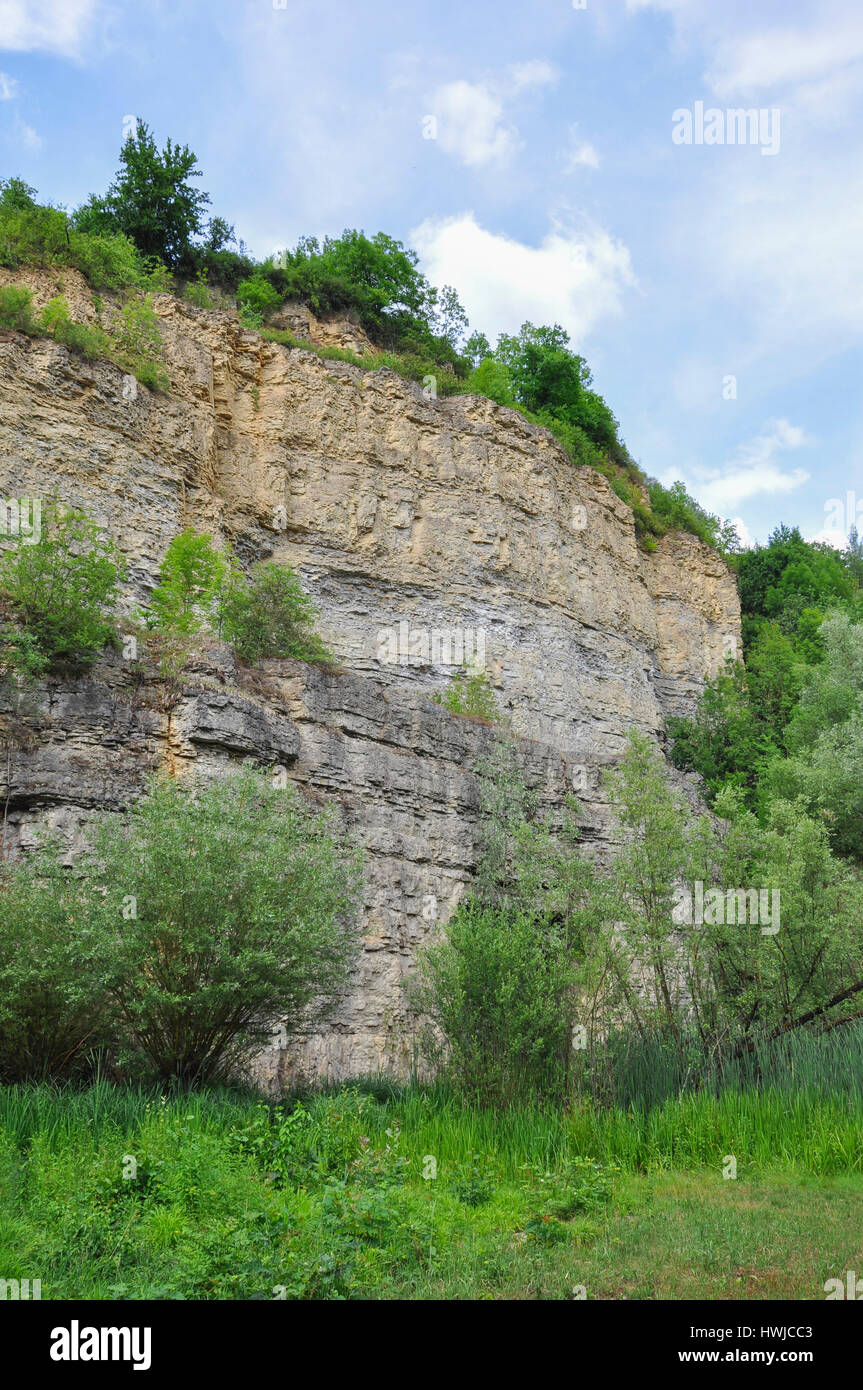 Stone quarry, Protected Landscape, Neckarrems, Rems-Murr region, Rems ...