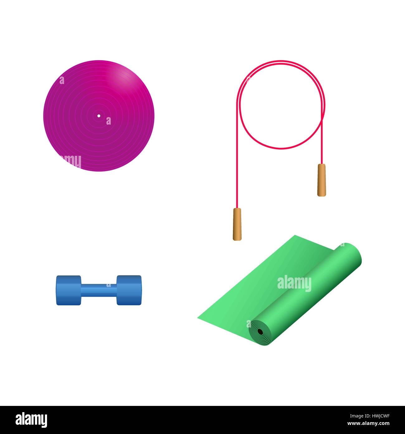 Color sports icons isolated on white background. Design elements of ...