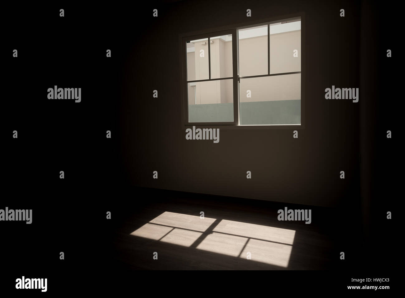 Dark Room With Light Through Window