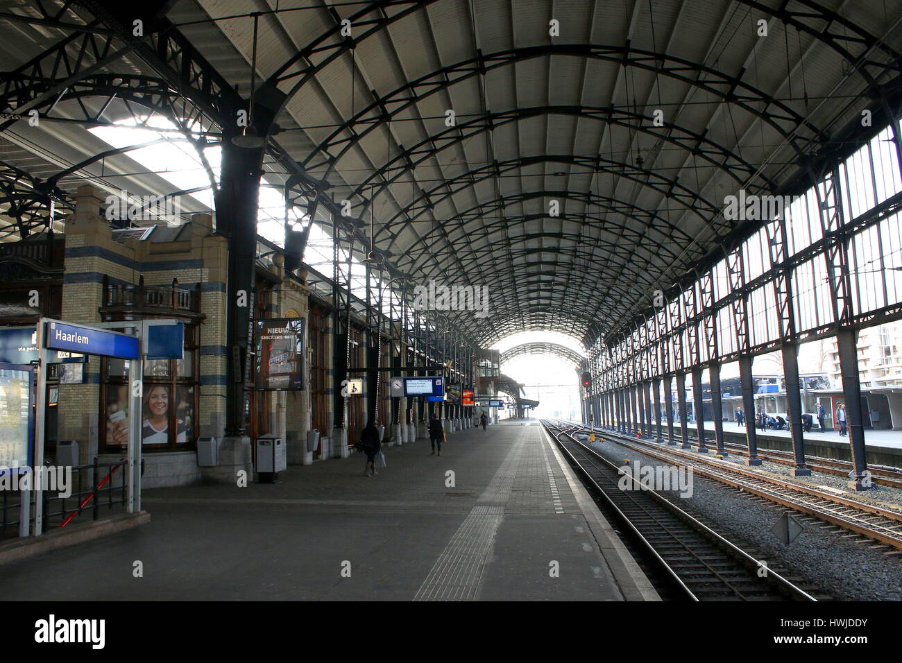 Haarlem railway station, Haarlem, Netherlands. One of the oldest Dutch ...