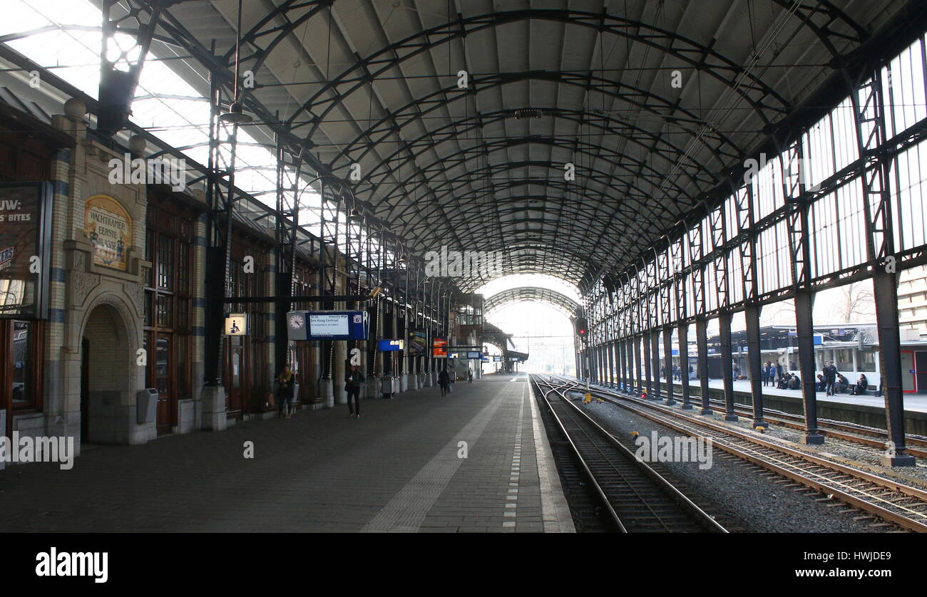 Haarlem railway station, Haarlem, Netherlands. One of the oldest Dutch ...