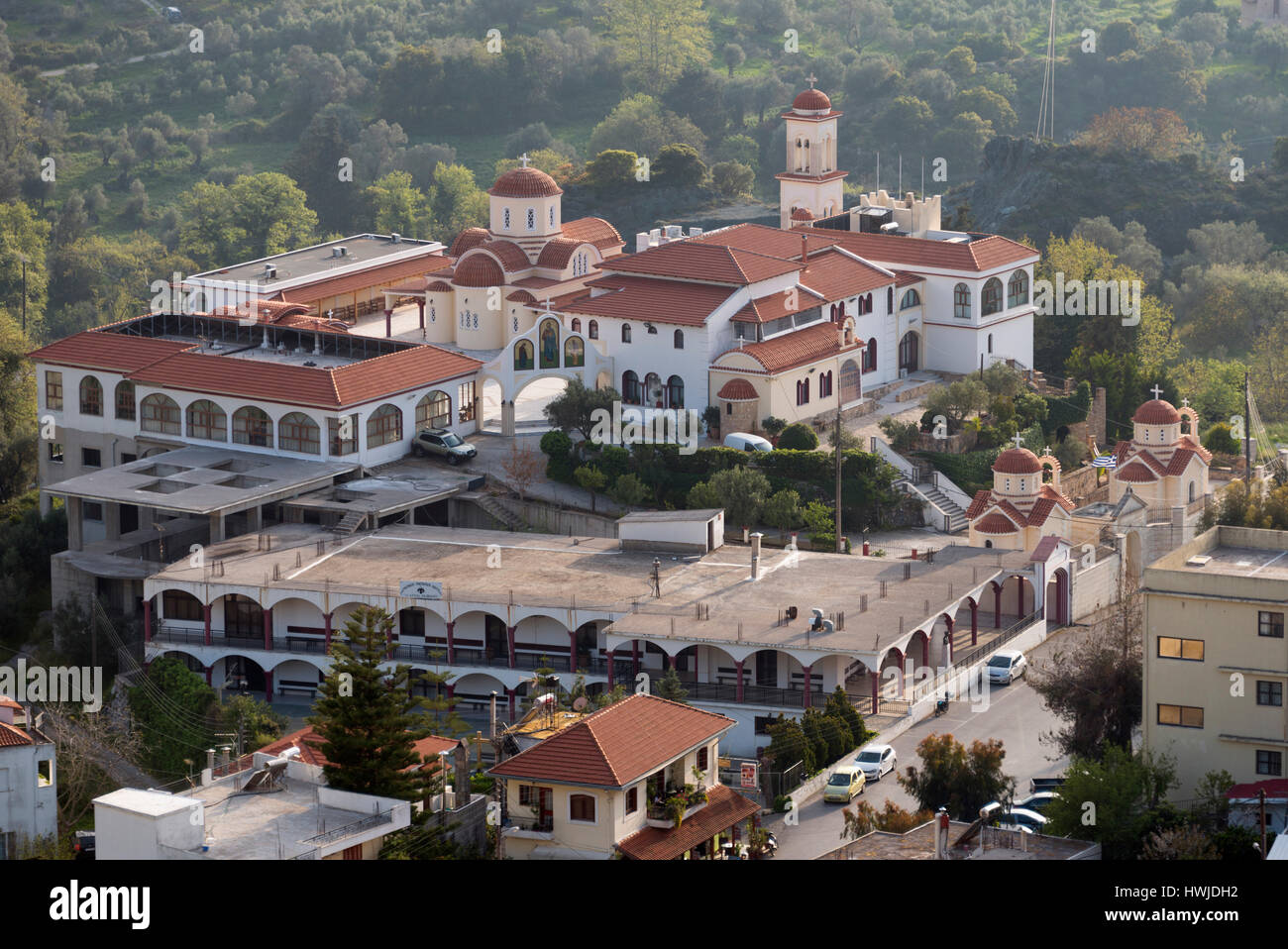 Monastery, Spili, Municipality Agios Vasilios, Crete, Greece Stock ...