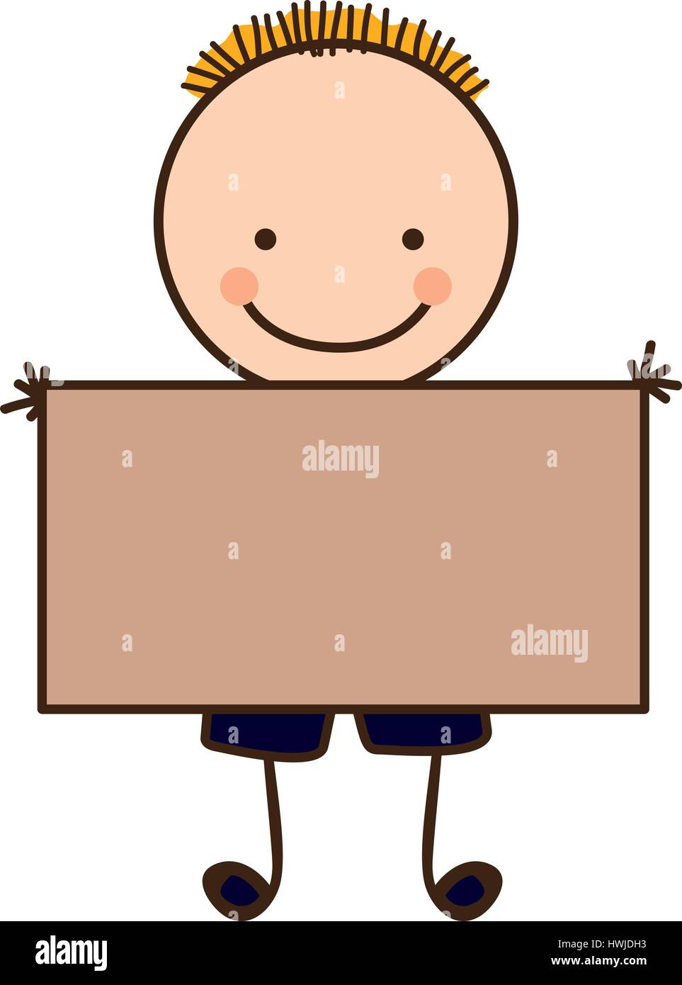 happy boy with card icon Stock Vector Image & Art - Alamy