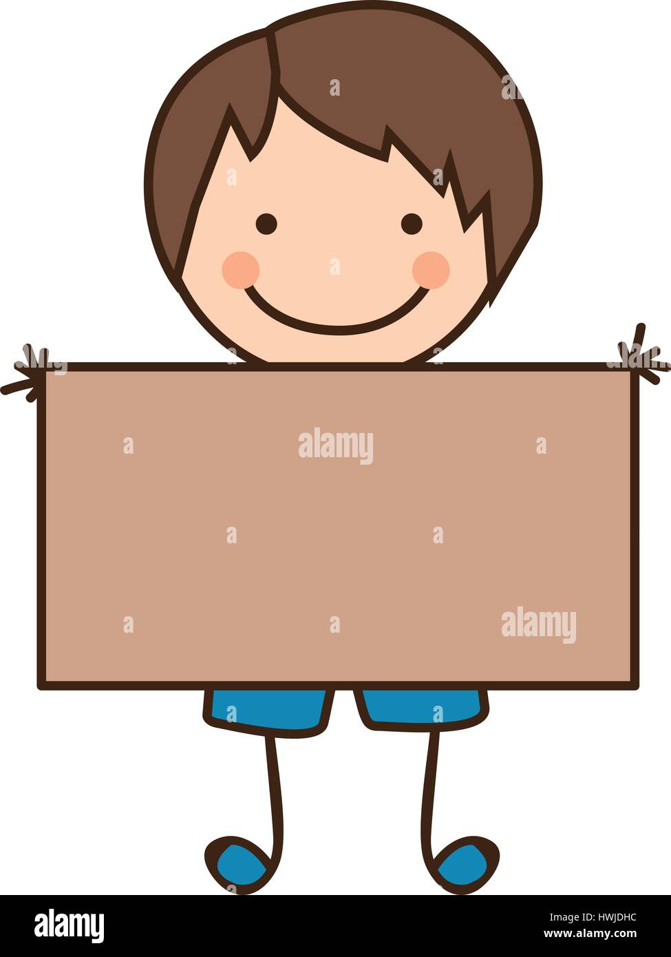 happy boy with card icon Stock Vector Image & Art - Alamy