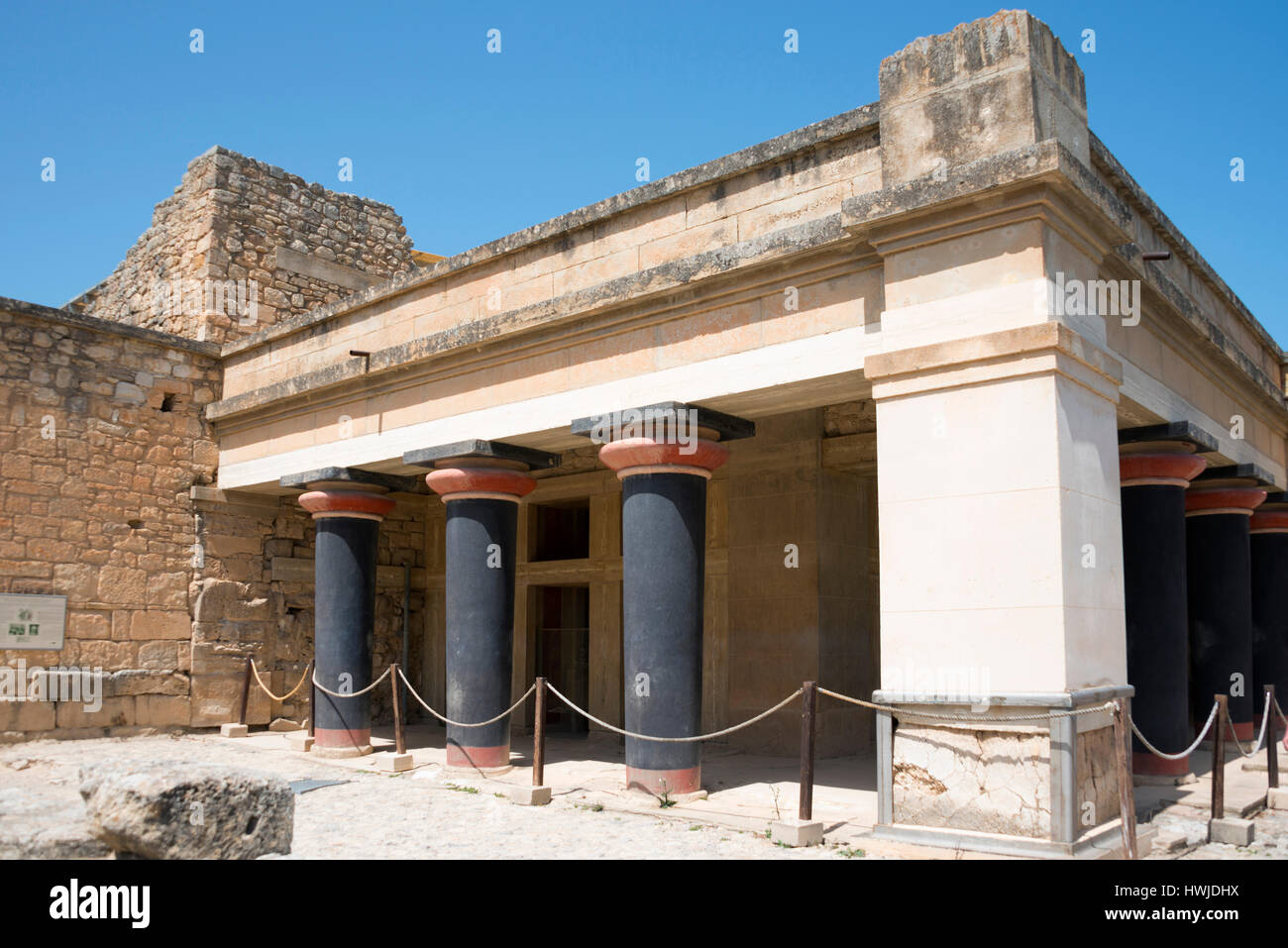 Arcade, Palace of the Minoans, Knossos, Crete, Greece Stock Photo - Alamy
