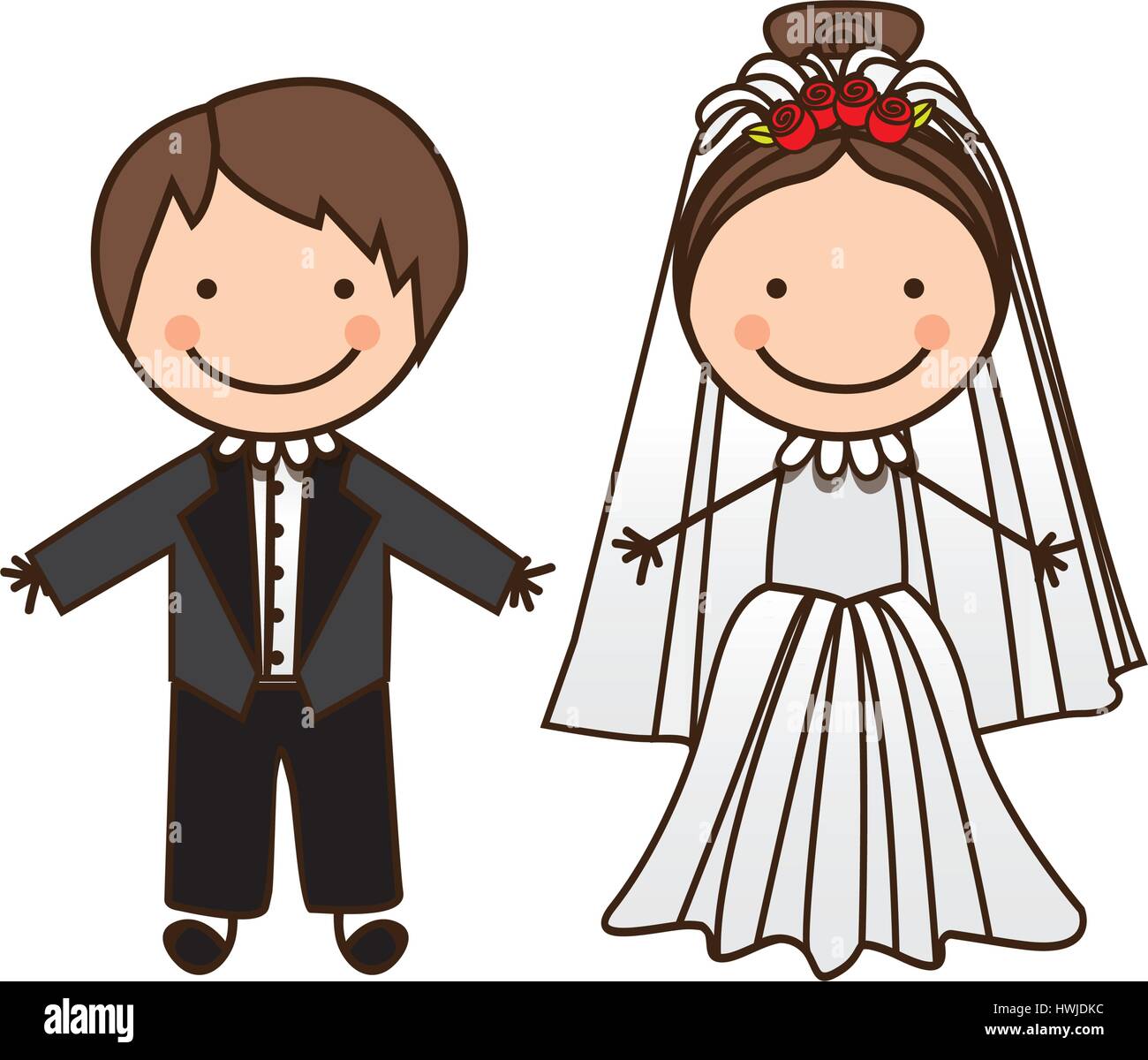 Happy Couple Married Icon Stock Vector Image And Art Alamy