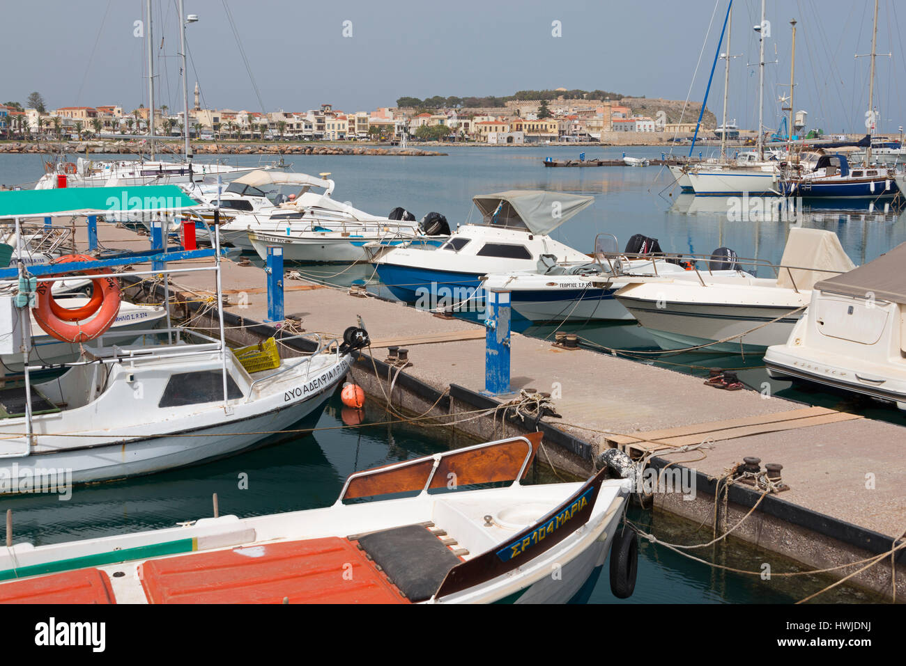 Port, Rethymno, Crete, Greece Stock Photo - Alamy