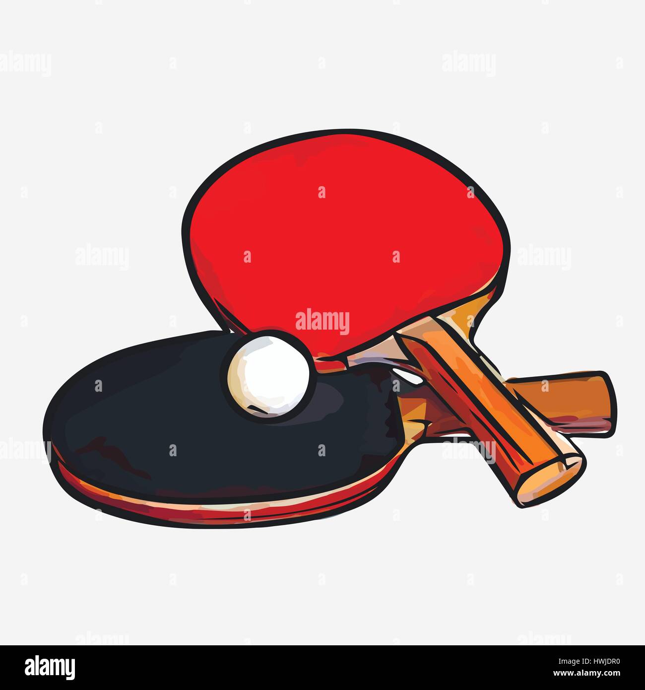 Two table tennis ping Stock Vector Images - Alamy