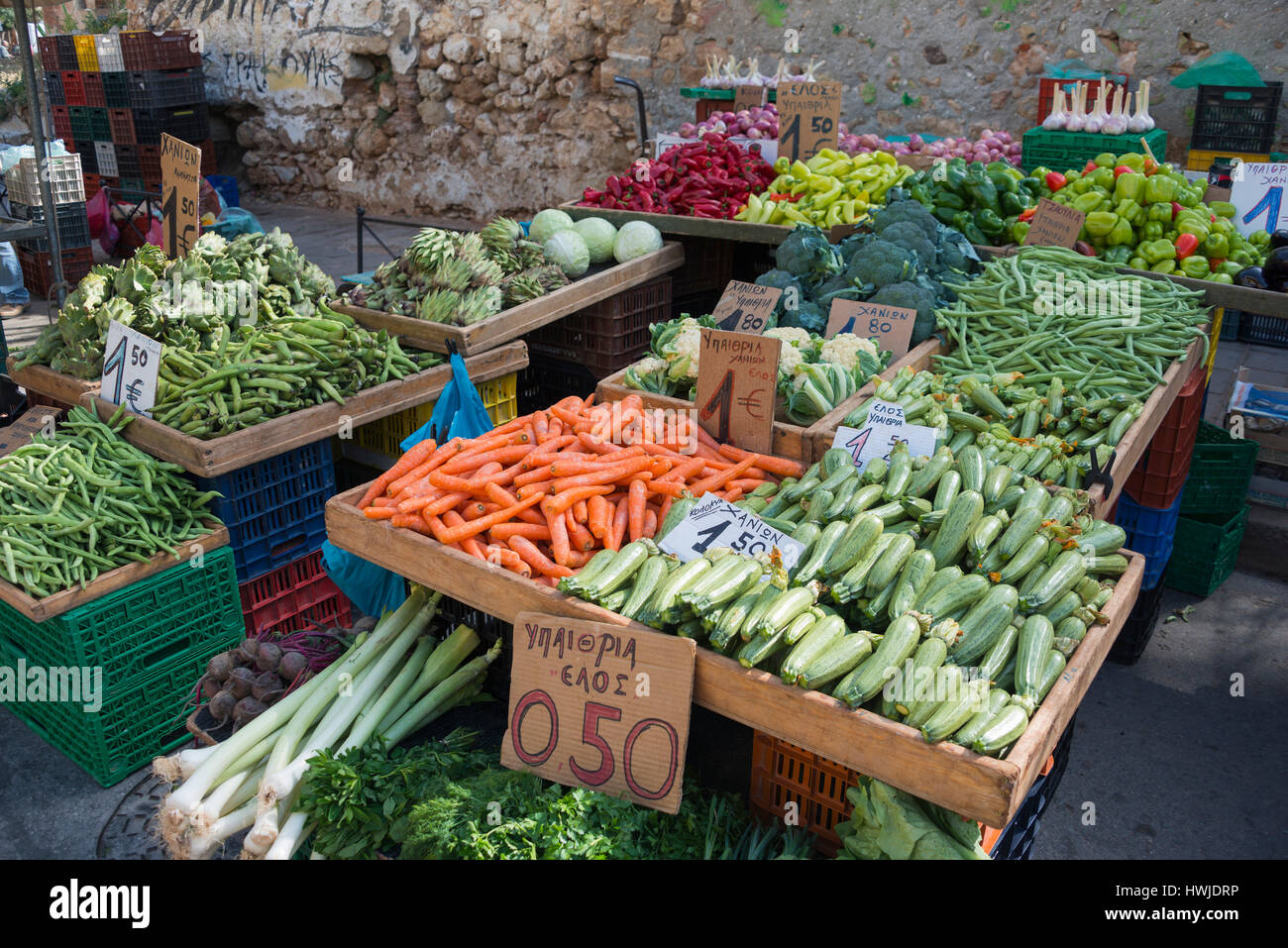 Chania market hi-res stock photography and images - Alamy