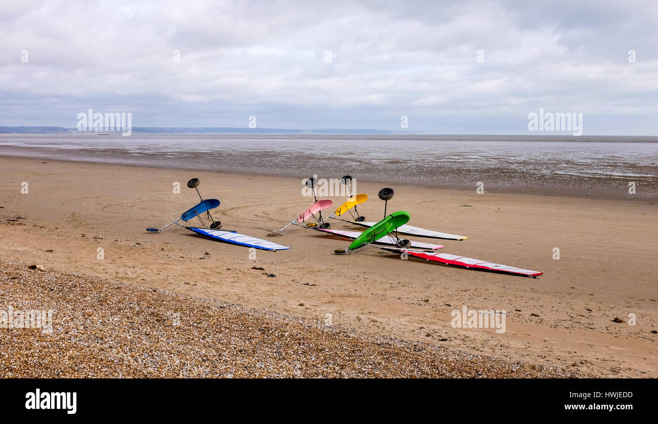 Fishy sand yachting school greatstone beach kent hi-res stock ...