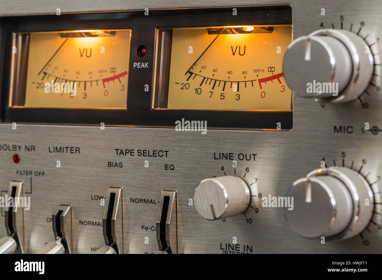 Vintage Stereo Cassette Recorder Stock Photo - Alamy