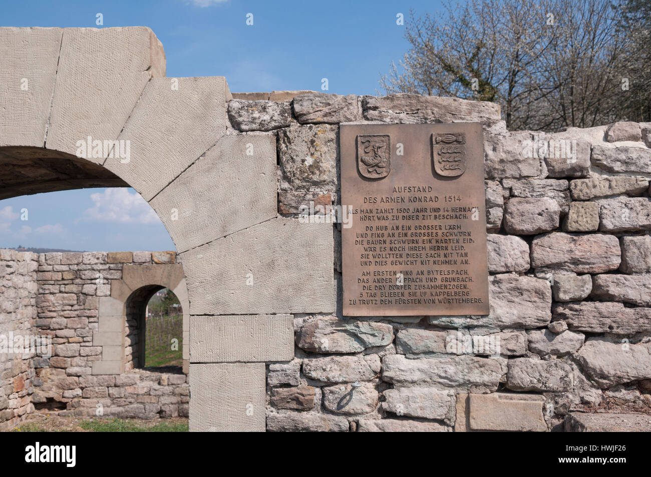 remembering the historic peasant war, weinstadt-beutelsbach, weinstadt ...