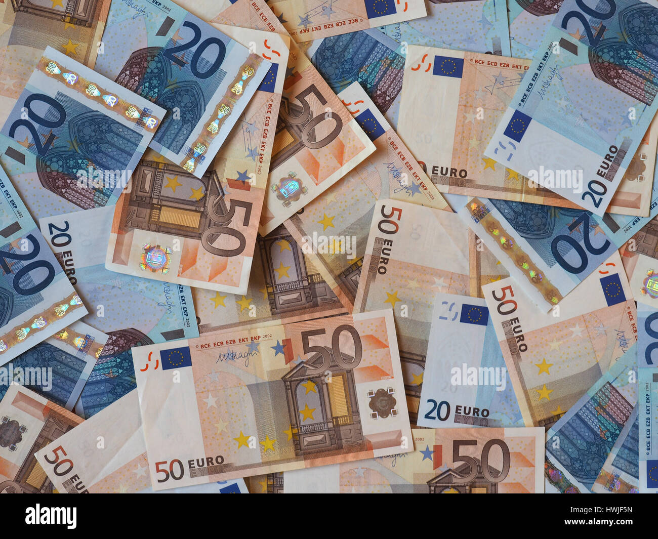 Euro (EUR) banknotes, currency of European Union (EU Stock Photo - Alamy